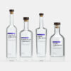 750mL Glass Vodka Bottles - Set of 4 - Creative Design Market