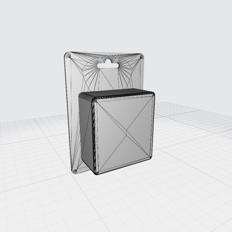 Clamshell Product Package 3D Model - Creative Design Market