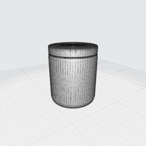 Nutritional Supplement Container 3D Model - Creative Design Market
